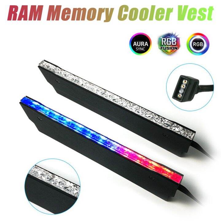 RAM Memory Cooler Vest 5V ARGB 3Pin Colorful LED Memory Radiator ARGB ...