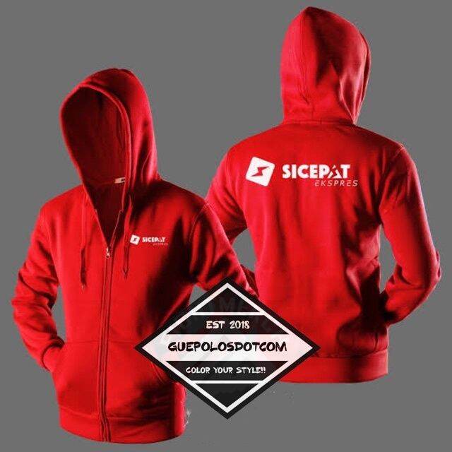 ZIPPER SICEPAT - hoodie Sicepat Ekspres - Jaket Sicepat kurir Ekspedisi ...