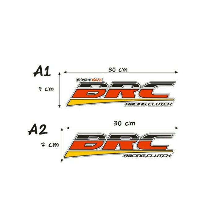 Sticker''สติ๊กเกอร์BRC''สะท้อนแสง 💯%แบบตัด 1ชุดมี2แผ่น️ พร้อมส่ง ...