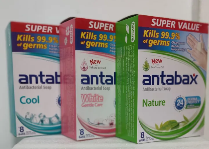 Antabax Antibacterial Soap 8bars 120g each | Lazada PH