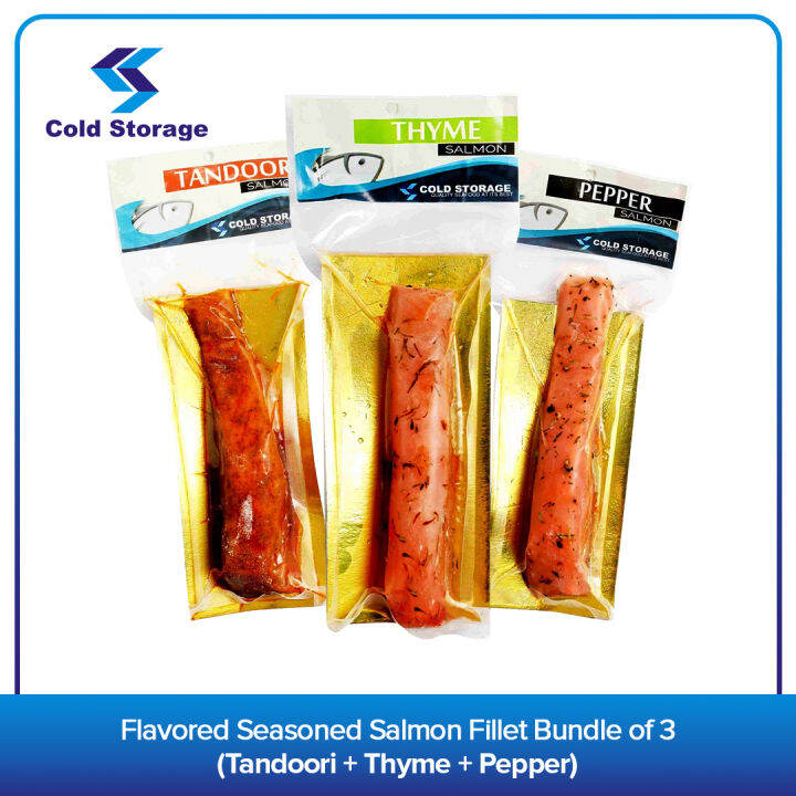 (Cold Storage Flavored Seasoned Salmon Fillet Bundle of 3) | Lazada PH