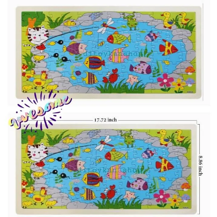 Large Wooden Jigsaw Puzzles 96 pieces per design RANDOM DESIGNONLY ...