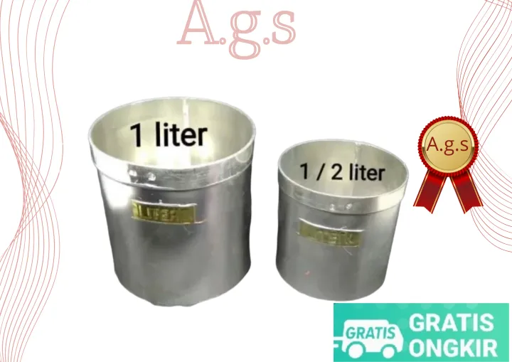 Liter Beras - Liter Beras 1 2 - Literan Beras 2 Liter Tebal | Lazada ...