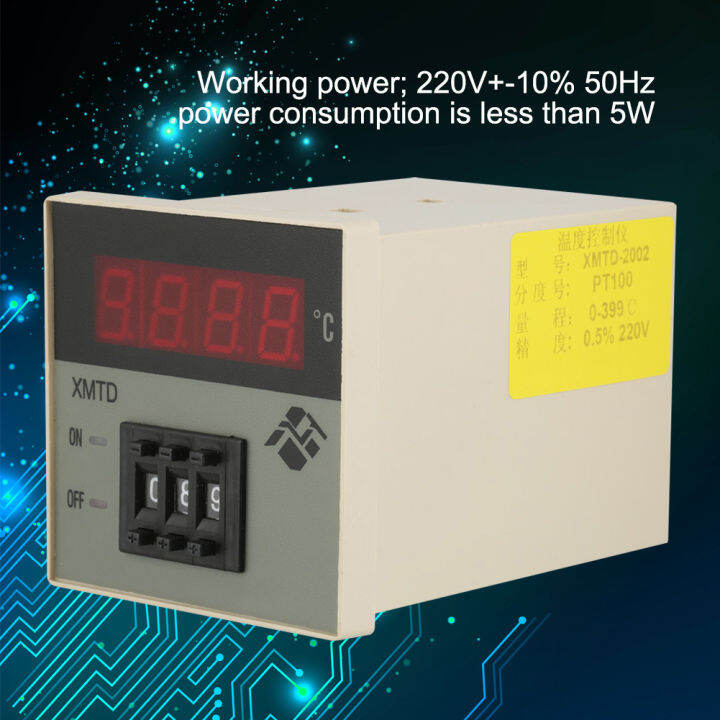 XMTD-2002 PID Digital Temperature Controller ไมโครคอมพิวเตอร์เทอร์โมสตัท 220V 0-399 ℃ | Lazada.co.th