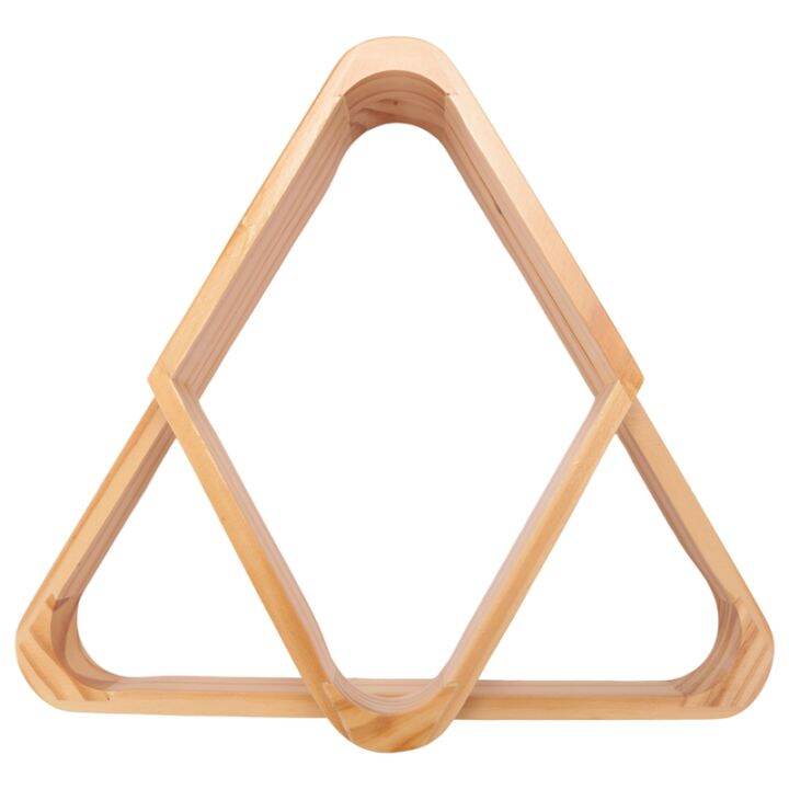 Wooden Billiard Ball Rack Billiard 8-Ball Triple-cornered Rack and 9 ...