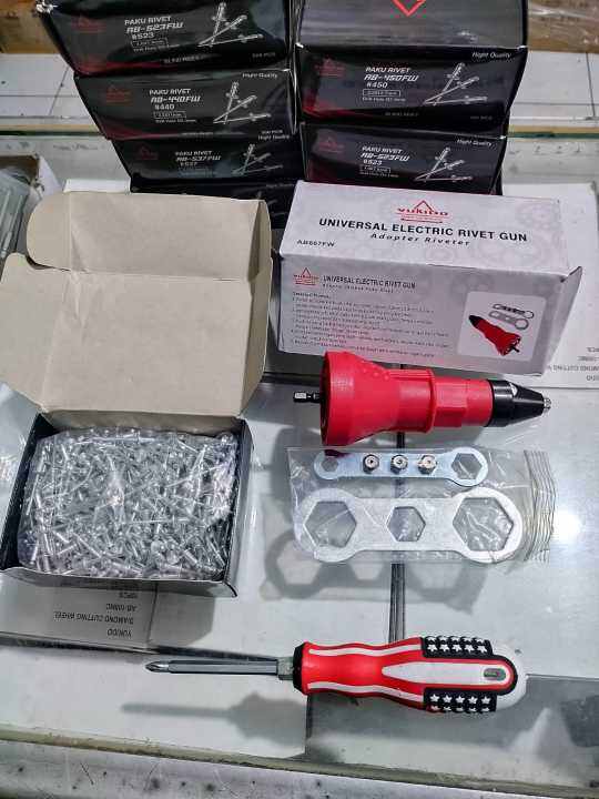 LAGI PROMO!! (Free Obeng) Adaptor converter Gun Bor listrik Kepala Tang ...