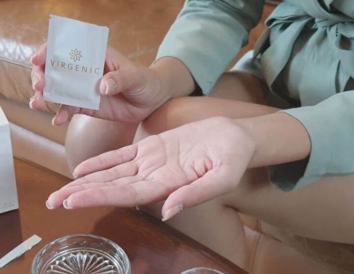 V-GENIC วีจีนิค 1 ซอง ผงสอดคลายคราบ"ตกขาว" แบบซอง ทำความสะอาดจุดซ่อนเร้น ทำความสะอาดน้องสาว ...