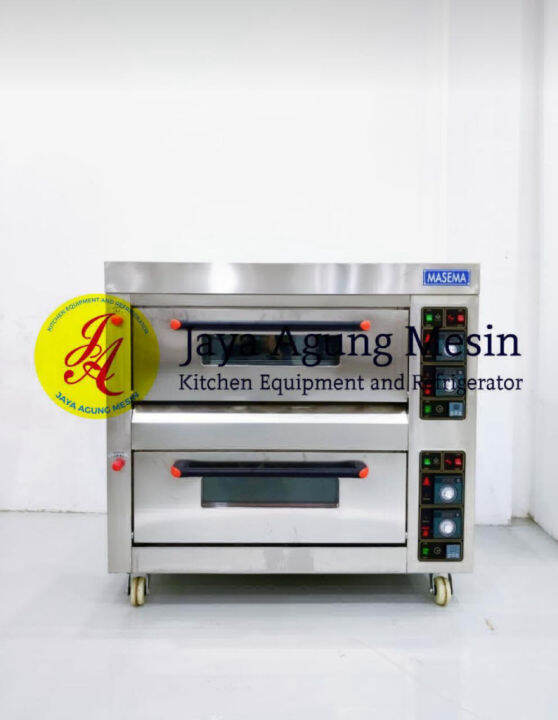 Gas Baking oven 2 deck 4 Tray Masema / Oven 2 deck 4 loyang Masema MS-W ...
