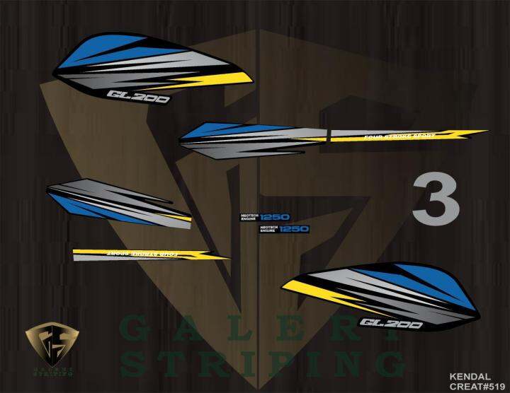 STICKER STRIPING DECAL GL PRO MAX 200 GRAFIS 03 | Lazada Indonesia