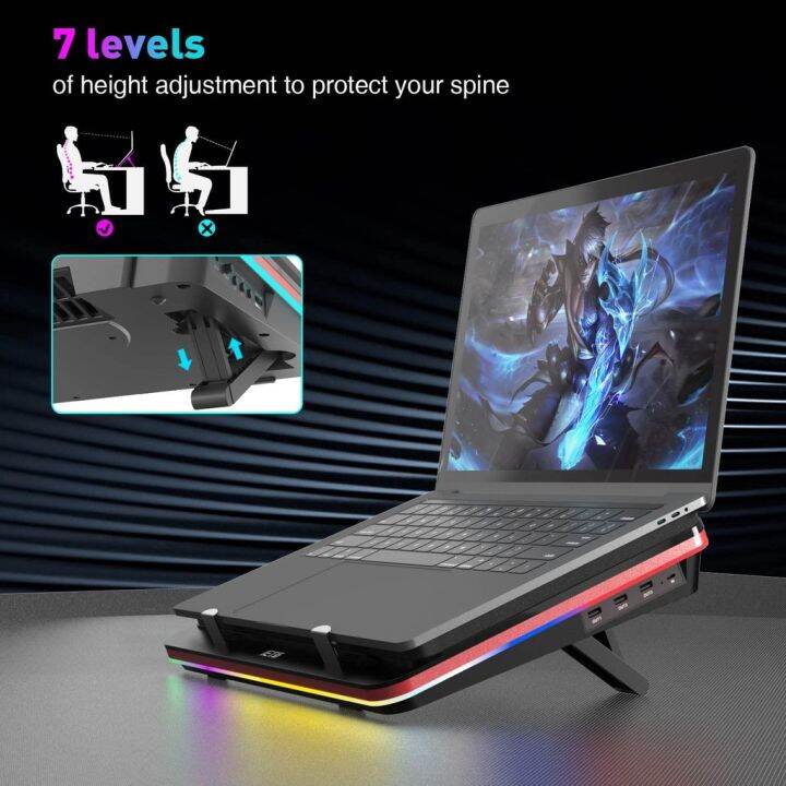 [TECHLOCKDOWNPH] ORIGINAL IETS GT500 V2(Hub+RGB) Laptop Cooling Pad ...