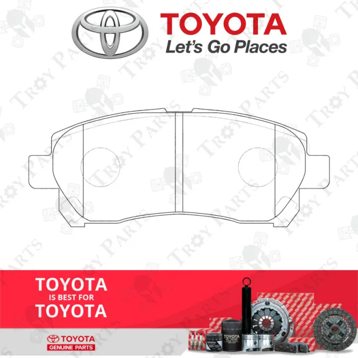 Original Toyota Front Brake Pad 04465-BZ010 for Avanza F601 F602 F651 ...