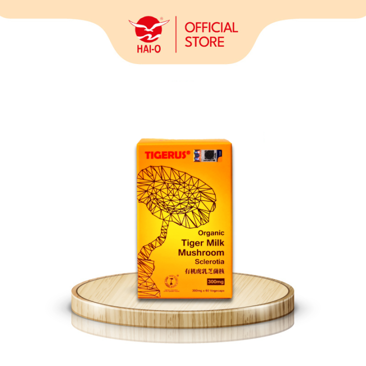 Tigerus Organic Tiger Milk Mushroom Sclerotia Tigerus 有机虎乳芝菌核 (300mgx60 ...