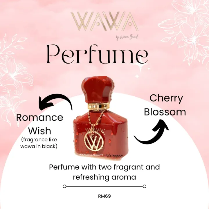 WAWA COSMETICS PERFUME || WAWA CHERRY BLOSSOM || WAWA ROMANCE WISH ...