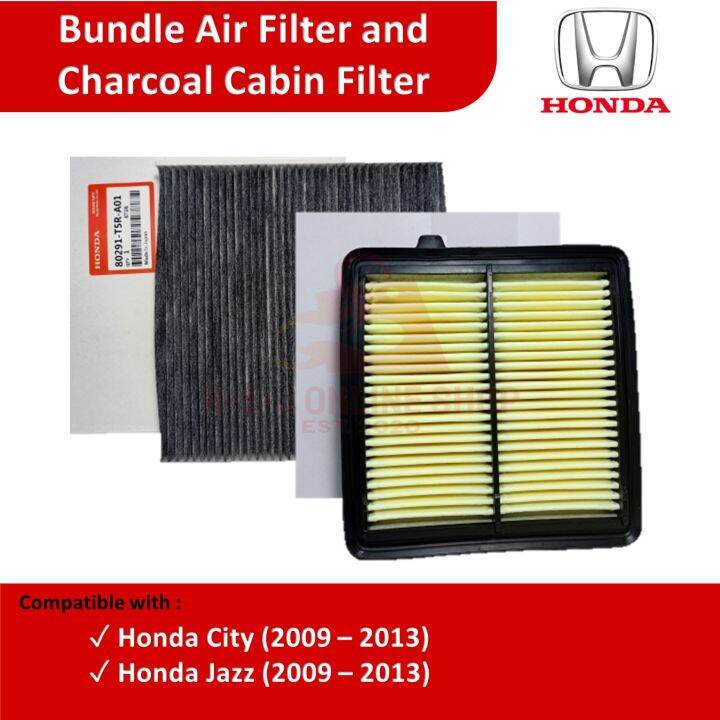 BUNDLE Air Filter and Charcoal Cabin Filter for Honda City (2009 - 2013 ...
