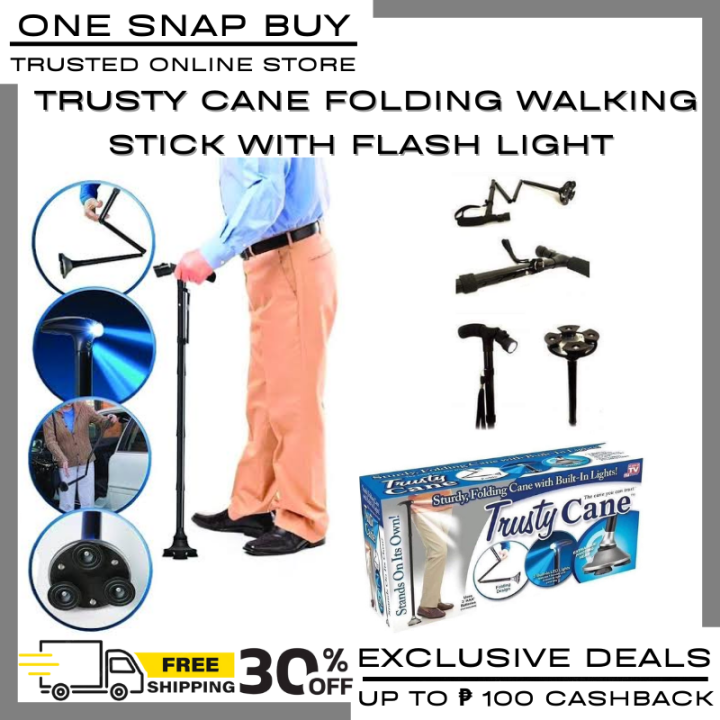 High Quality Trusty Cane Folding LED Light Walking Stick with Flash ...