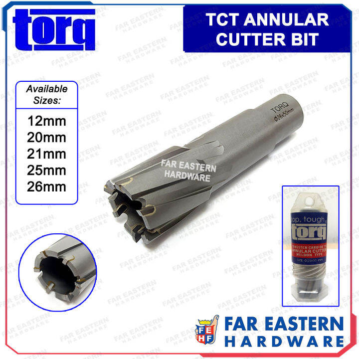 TORQ TCT Carbide Annular Cutter Bit For Magnetic Drill Weldon Type ...