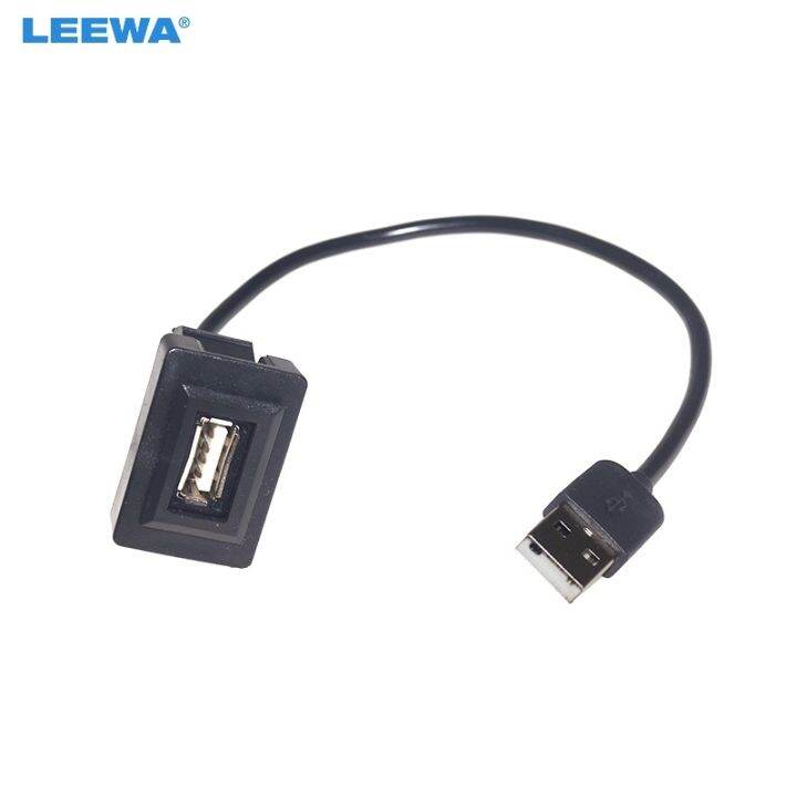 LEEWA 10X Car USB Wire Adapter for Toyota Dashboard Flush Mount USB 2.0 ...