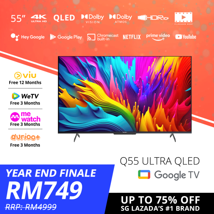 PRISM+ Q55 Ultra | 4K QLED Google TV | 55 inch | Quantum Colors ...