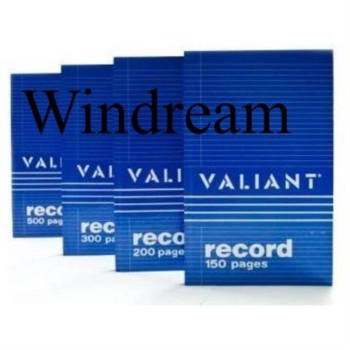 Record book log book 150 200 300 500 pages junior and regular size ...