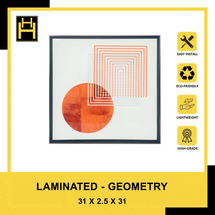 Laminated - Geometry 31 x 2.5 x 31 cm | Lazada PH
