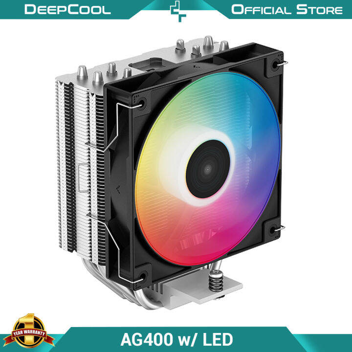 DEEPCOOL AG400 LED Single tower 120mm CPU cooler (R-AG400-BKLNMC-G-1 ...