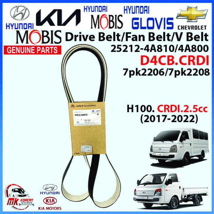 [GENUINE] Drive Belt/ Fan Belt/ V Belt. for H100(2017-2022). CRDI. 2 ...