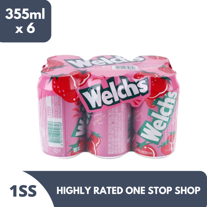 Welch's Sparkling Strawberry Soda 355ml x 6 | Lazada PH