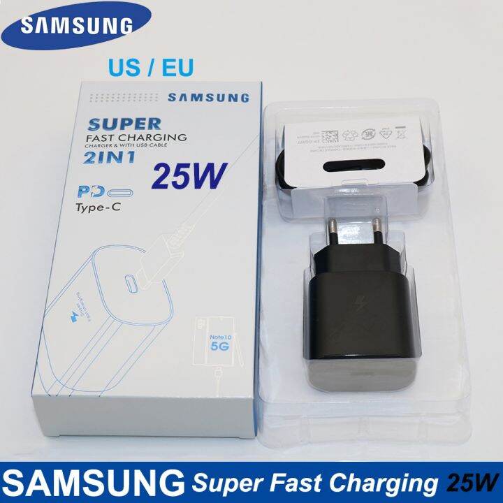 【Hot】ใหม่ Original Samsung Note10 PRO 5G Charger 25W Super Fast Charging Travel Adapter Double ...