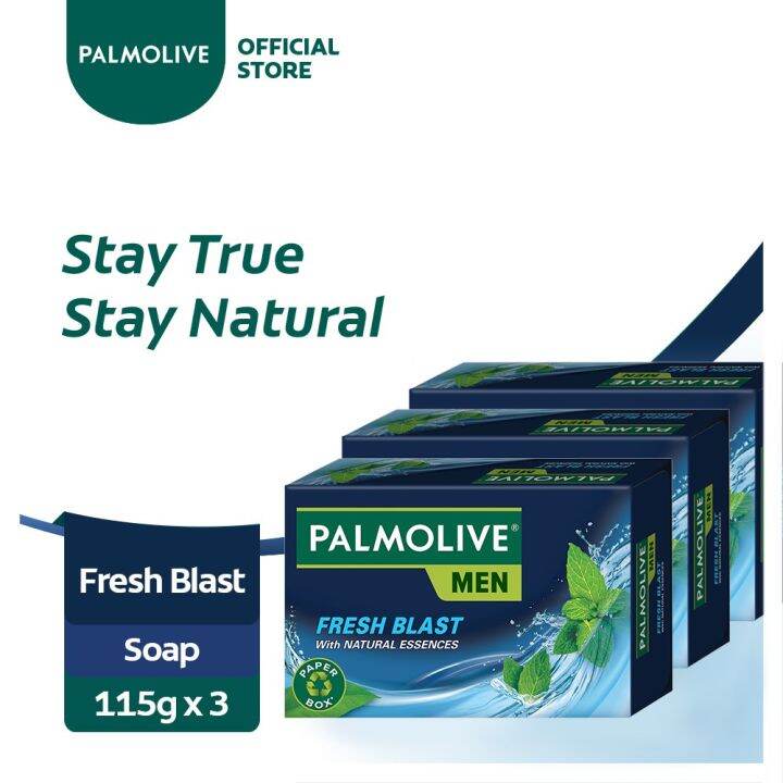 Palmolive Men Bar Soap Fresh Blast 115g Pack of 3 | Lazada PH