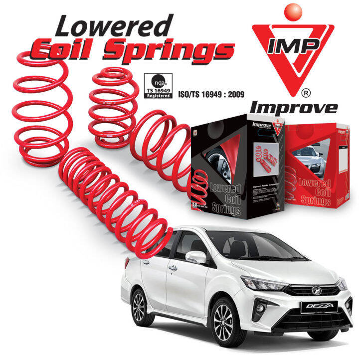 Perodua Bezza IMP Lowered Coil Spring | Lazada