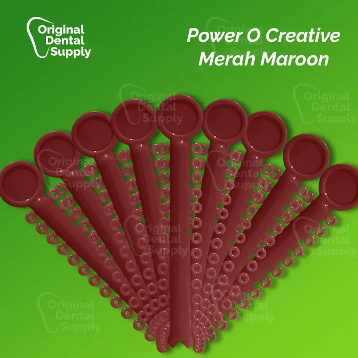 Power O merah maroon karet behel gigi isi 40 stick | Lazada Indonesia