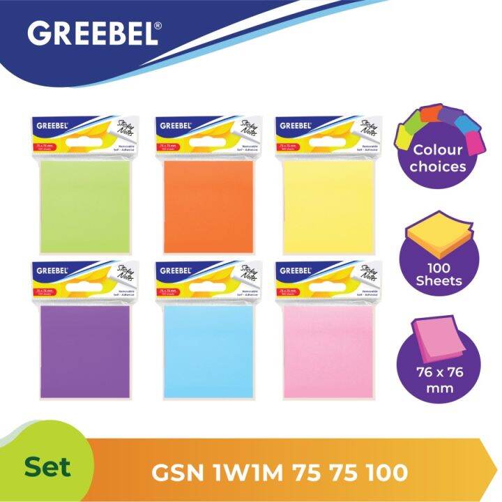 GREEBEL STICKY NOTES GSN 1W1M 75 75 100 | Lazada Indonesia