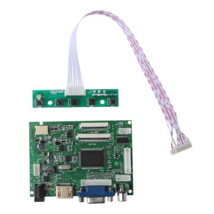 1Set HDMI VGA 2AV 40/50 Pins PC Controller Board Module for Raspberry PI 3 EJ101IA-01G 8 Bit IPS ...