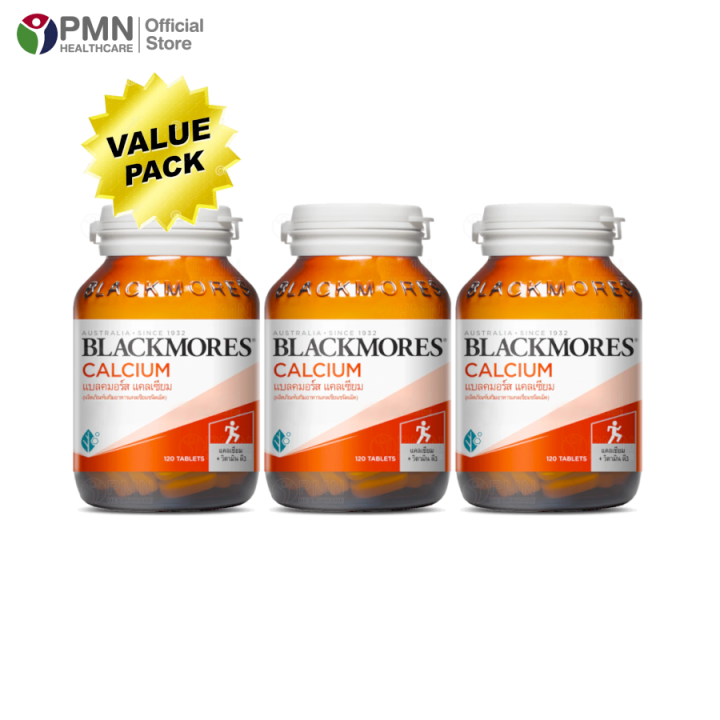 Blackmores Calcium 500mg 3x120 Tablets แบลคมอร์ส แคลเซียม (Value Pack ...