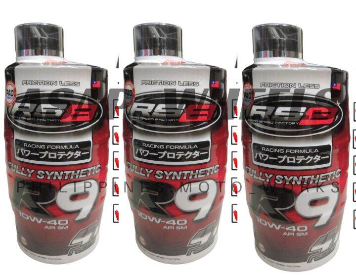 RS OIL FULLY SYNTHETIC 10W-40 API SM/4T RACING STROKE | Lazada PH