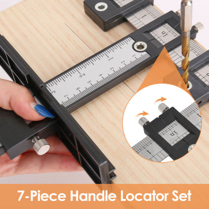 Cabinet Hardware Fixture With Center Punch, Drill Bit Holder, Twist ...