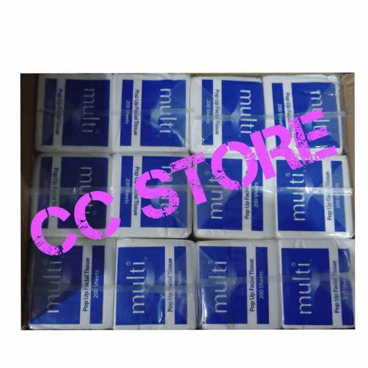 Multi Tisu Pop Up Facial Tissue 2 Ply 200 sheets | Lazada Indonesia