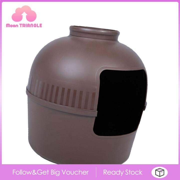 Moon TRIANGLE Enclosed Hidden Cat Litter Box Plant Litter Boxes ...