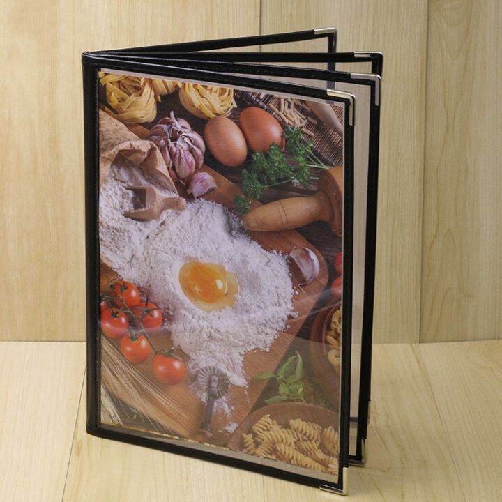 Transparent pvc loose-leaf menu book restaurant menu clip restaurant ...