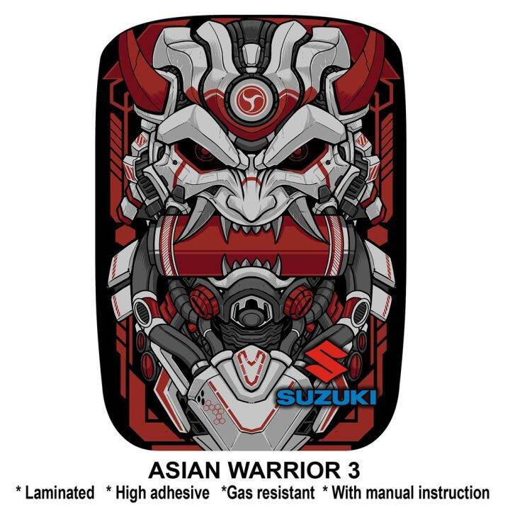 SUZUKI SMASH GAS TANK STICKER ASIAN WARRIOR 3 ej cycle | Lazada PH