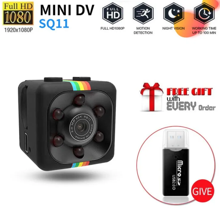 【Free Card Reader】Mini SQ11 Car DVR Camera Hidden Camcorder Sports Dash ...