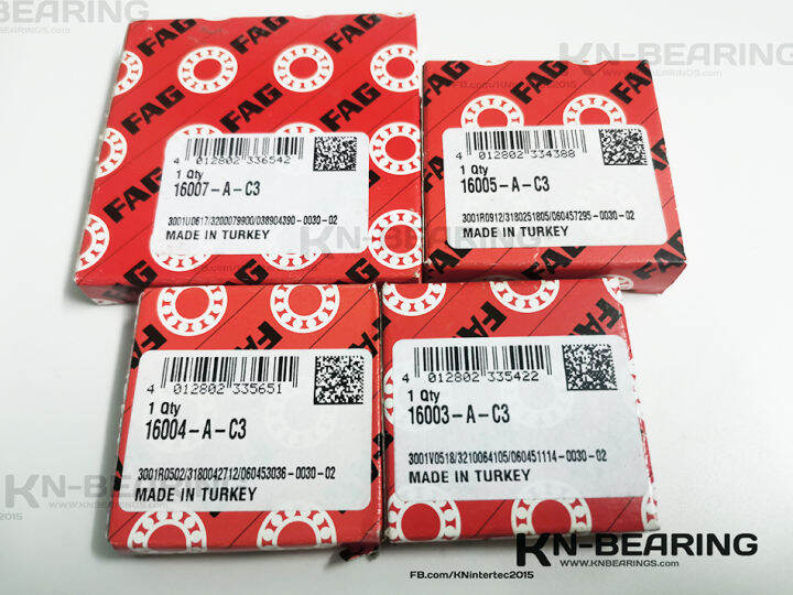 ตลับลูกปืน FAG 16002 16003C3 16004C3 16005C3 16007C3 ลูกปืนมอไซด์ ...