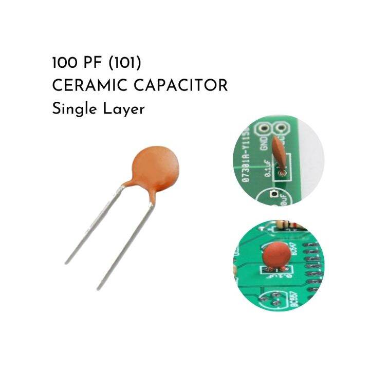 100pF Ceramic Capacitor (101) | Lazada