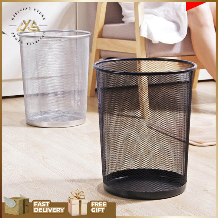 METAL MESH DUSTBIN/ IRON NET DUSTBIN/ OFFICE CLASSROOM GARBAGE BIN/TONG ...