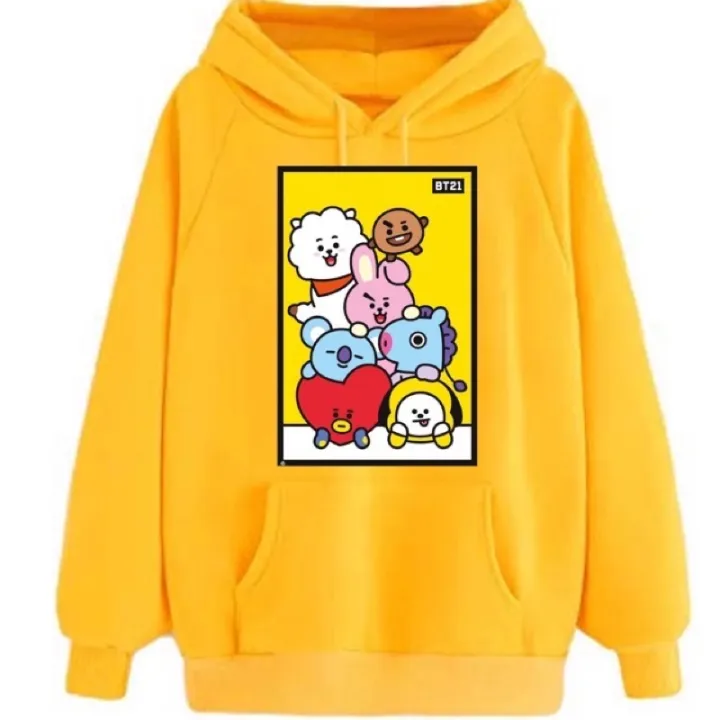 BTS BT21 HOODIE JACKET PRINTS | Lazada PH