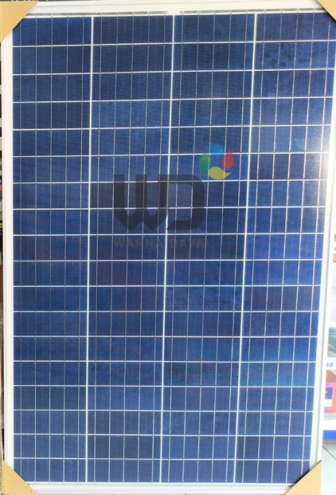 PANEL SURYA SOLAR PANEL ST SOLAR 100WP POLY Free Packing kayu | Lazada ...