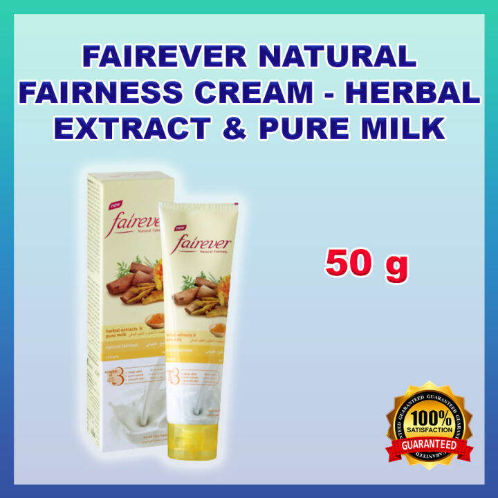 Fairever Natural Fairness Cream - Herbal Extracts & Pure Milk - 50g ...