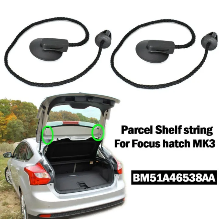 2PCS สำหรับ Ford Focus MK3 Hatch Tonneau Parcel Lift ฝาครอบสายคล้องคลิป ...