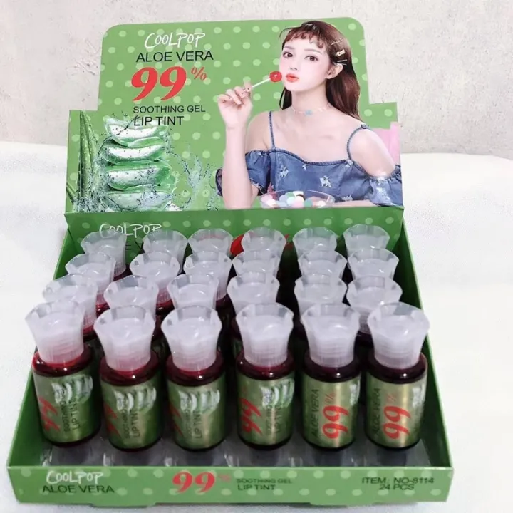 24 pcs lip tint set Korean Tint Water Candy Tint Cheek And Lip Tint ...