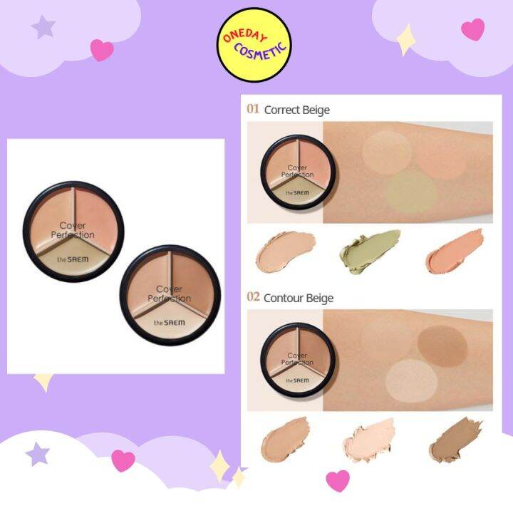The SAEM Cover Perfection Triple pot concealer | Lazada.co.th